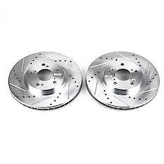PowerStop Evolution Performance Drilled, Slotted Plated Brake Rotor Pair JBR923XPR - Advance ...
