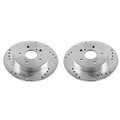 PowerStop Evolution Performance Drilled, Slotted Plated Brake Rotor Pair JBR1505XPR - Advance ...