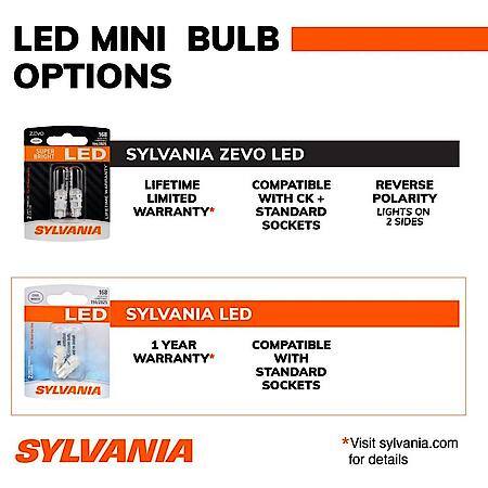 Sylvania 1157 White SYL LED Mini Bulb, Pack of 2 1157SLBP2: Advance Auto Parts