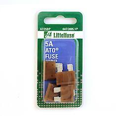 Littelfuse Fuse - ATO Blade 32V 5A: 5 Amp, Tan, ATO, 5 Pack 0ATO005.VP - Advance Auto Parts