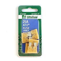 Littelfuse Fuse - ATO Blade 32V 25A: 25 Amp, Clear, ATO, 5 Pack 0ATO025.VP - Advance Auto Parts
